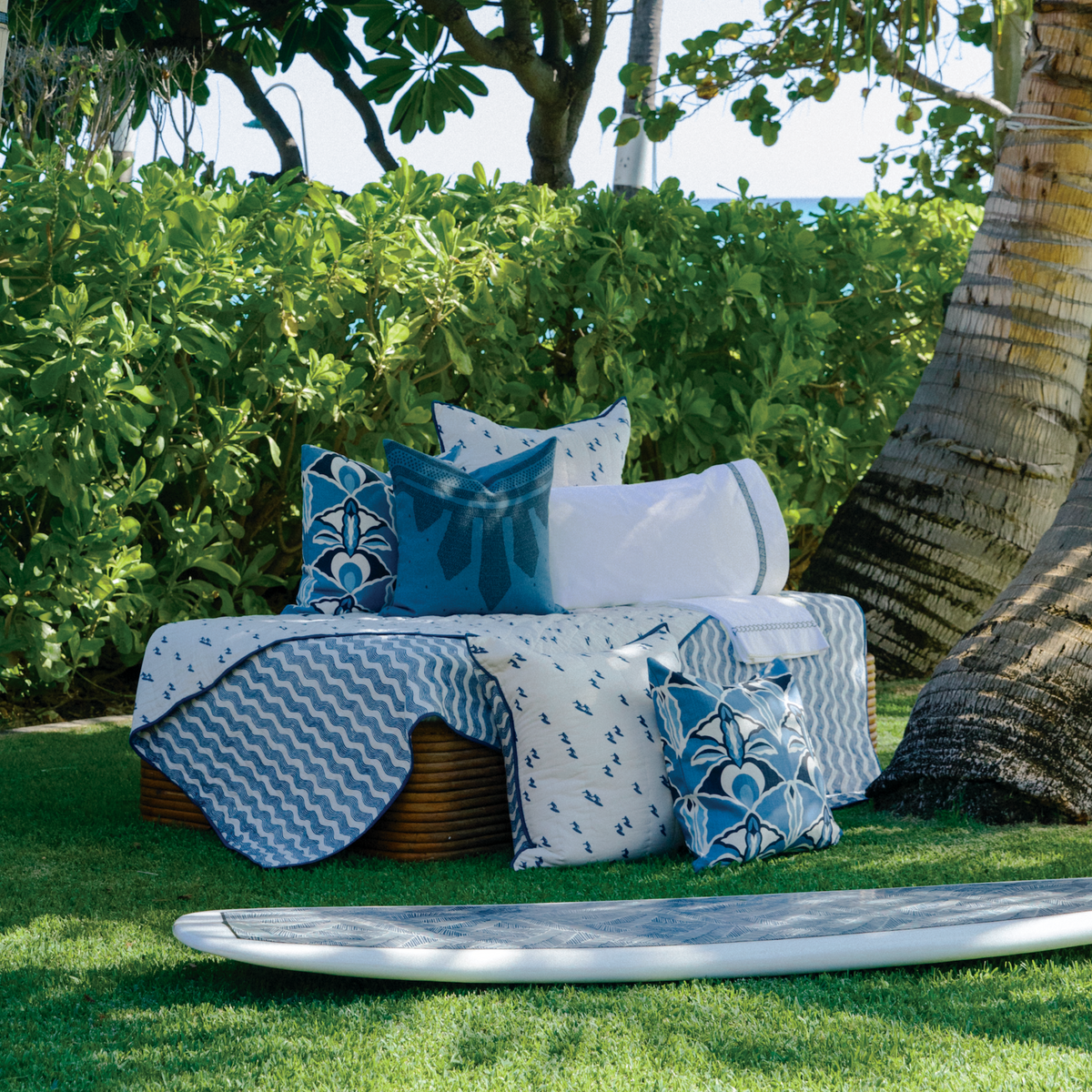 Blockprint Surfer Quilts + Shams | Averylily